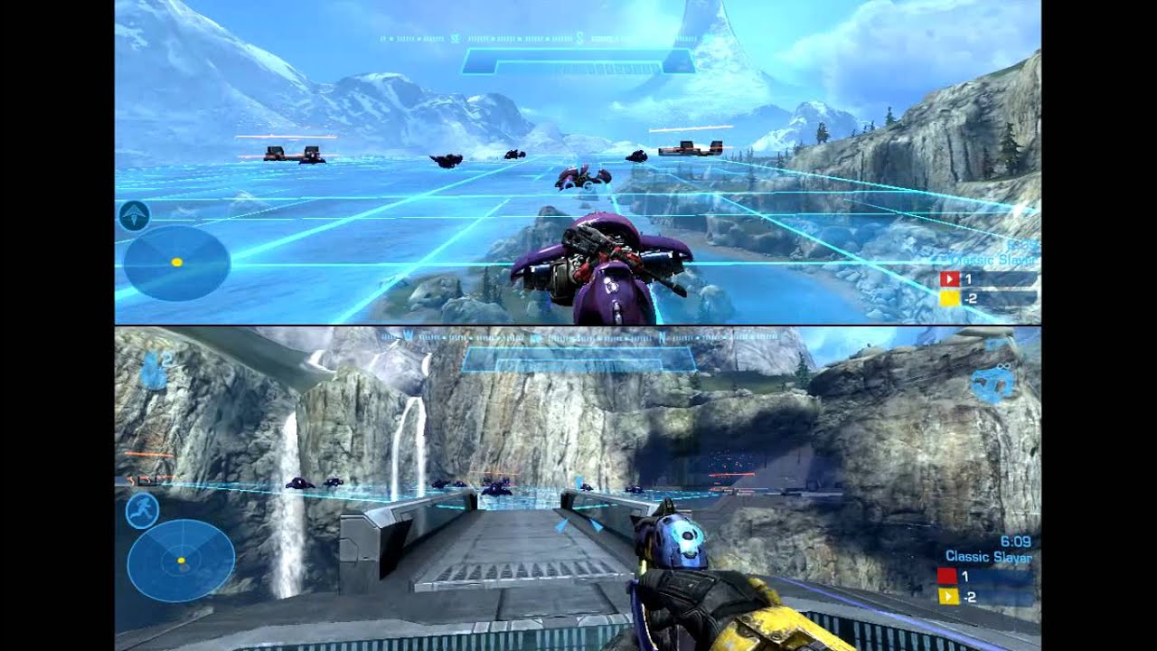 Halo Reach Custom Games - Ghost Grid ( 2 Player Splitscreen) - YouTube