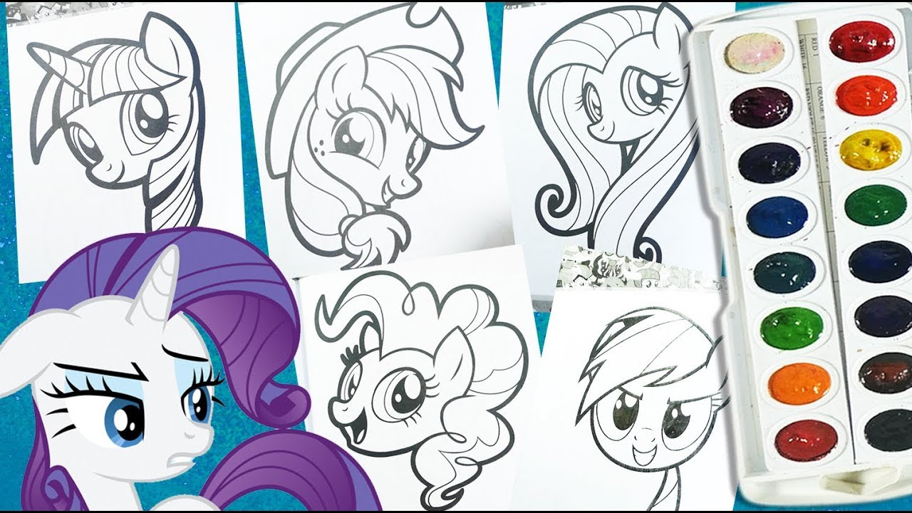 My little pony activity book MLP coloring for kids - YouTube