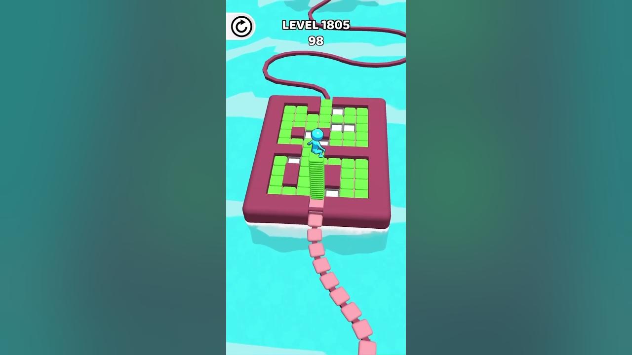 Gameplay top mobile games Relaxing n satisfying game iOS/ANDROID Stacky Dash #shorts Level 1805 ...