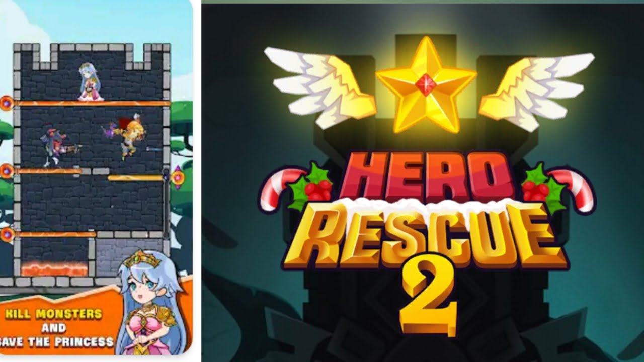 Hero Rescue 2 android gameplay - brain quest 2 how to loot - YouTube