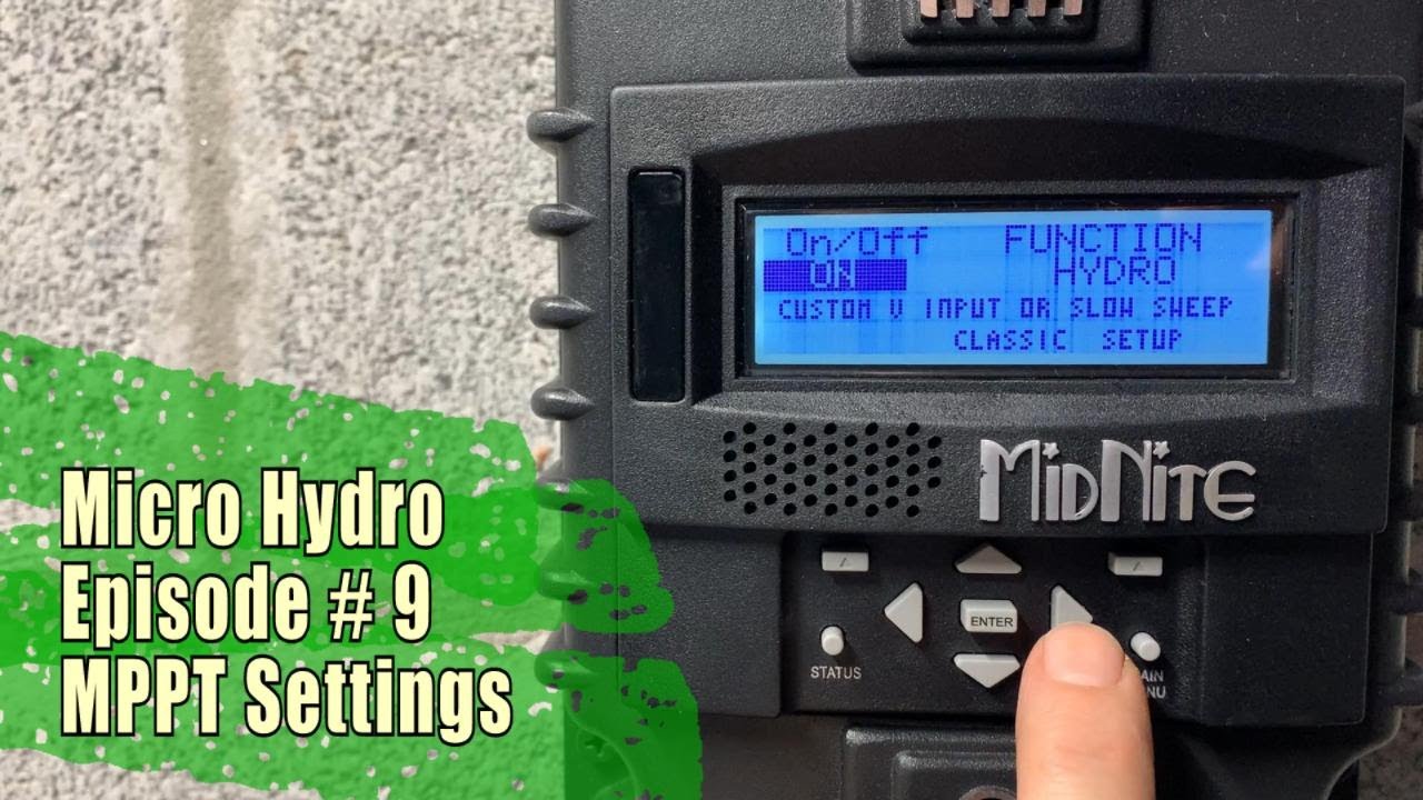Micro Hydro - MPPT Settings - YouTube