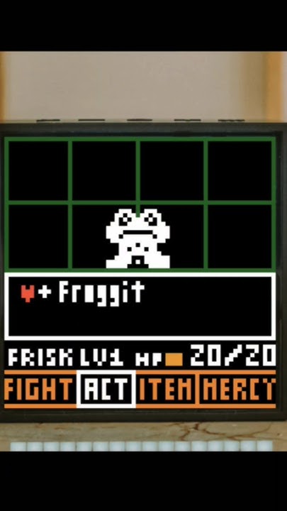 Undertale- Battle with froggit #undertale #videogame #animation # ...