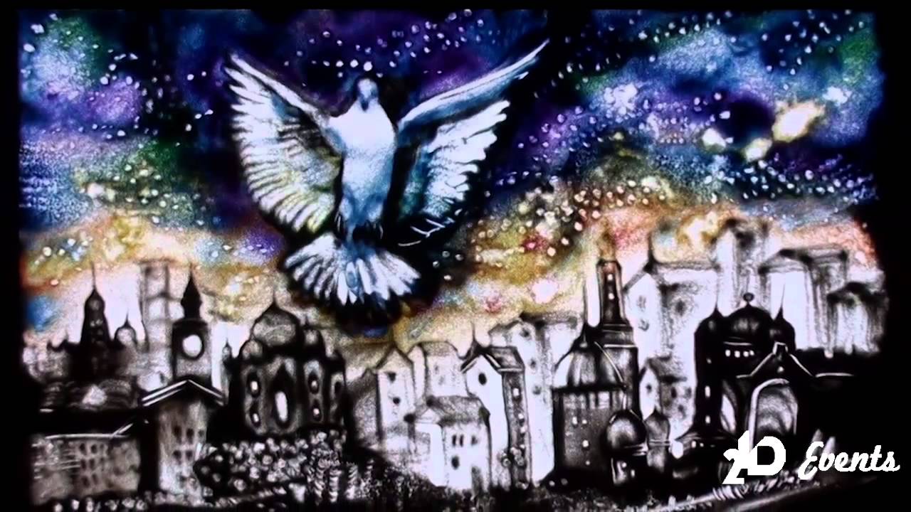 COLORFUL SAND ANIMATION IN DUBAI - YouTube