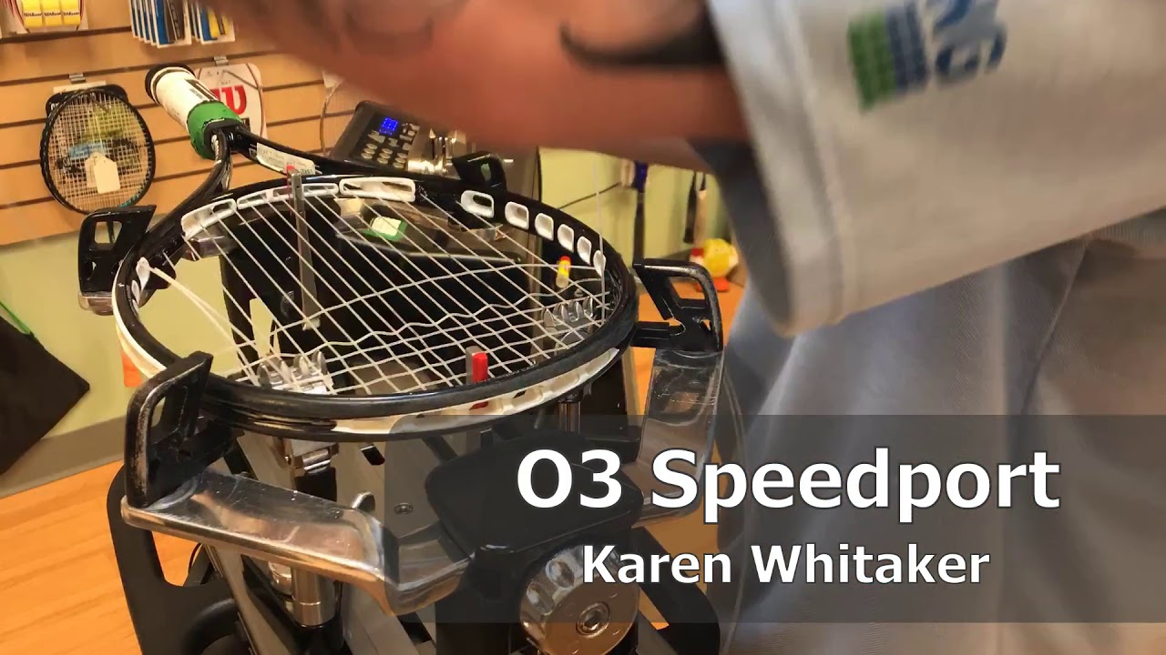 Time Lapse: How to String a Prince O3 Speedport White Tennis Racquet ...