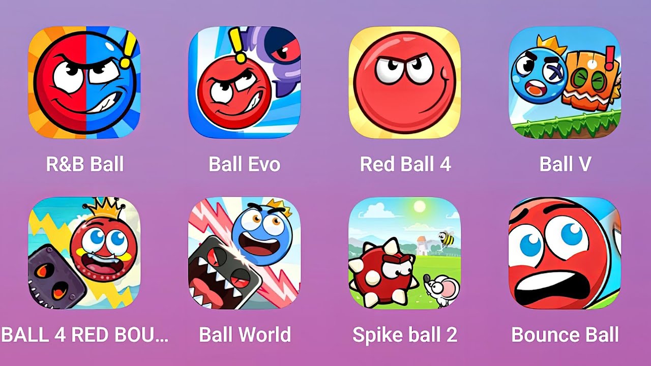 Red and Blue Ball, Ball Evo, Red Ball 4, Ball V, Ball World and More ...