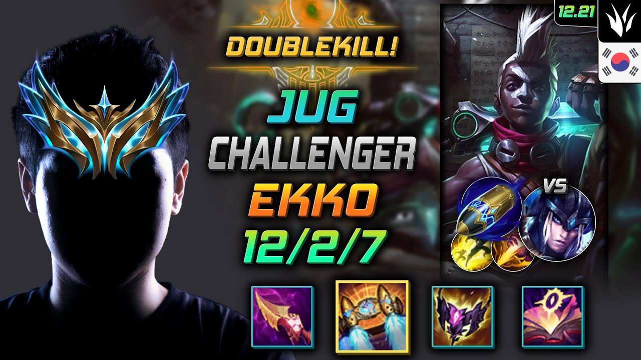 Challenger Jungle Ekko Build Hextech Rocketbelt First Strike - LOL KR ...
