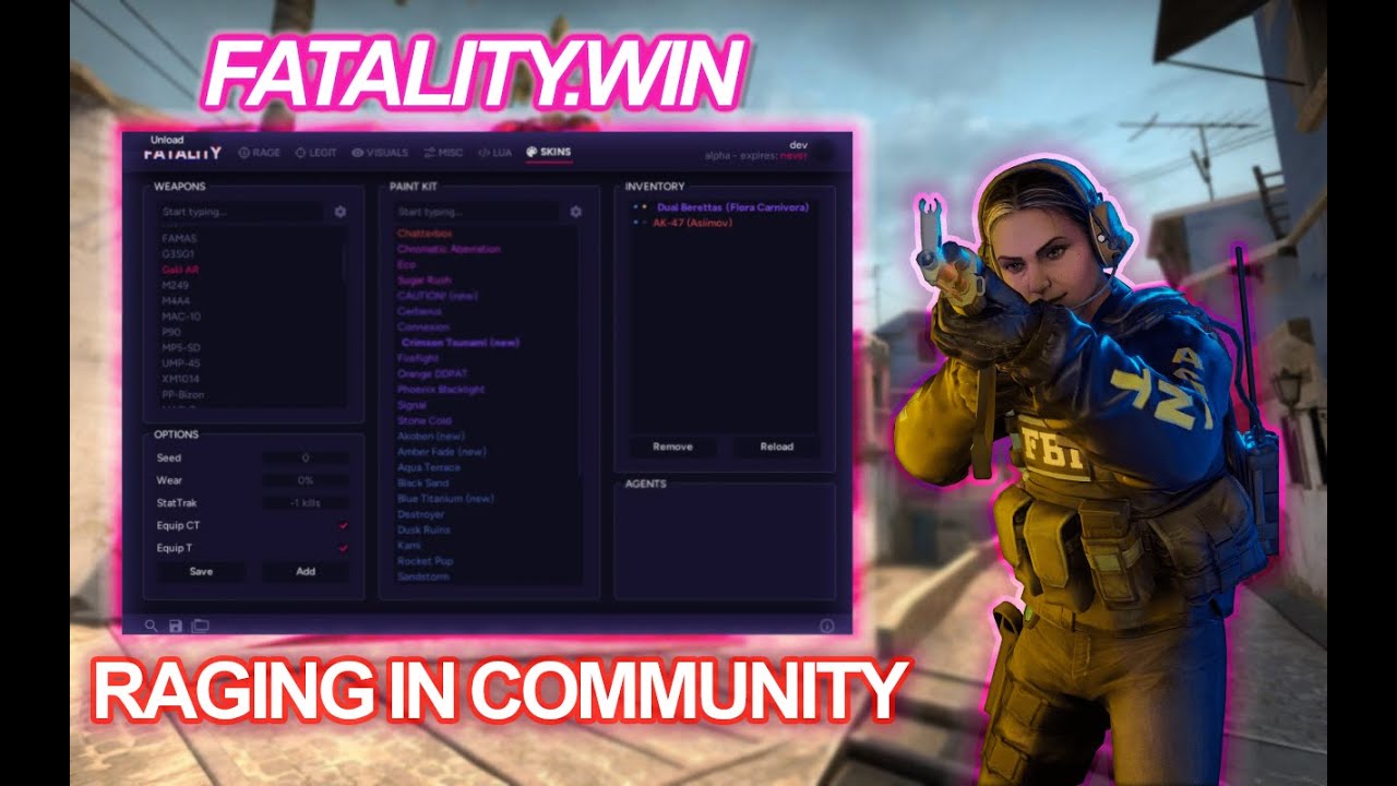 RAGE CHEATING WITH FATALITY.WIN! | CS2 HVH - YouTube