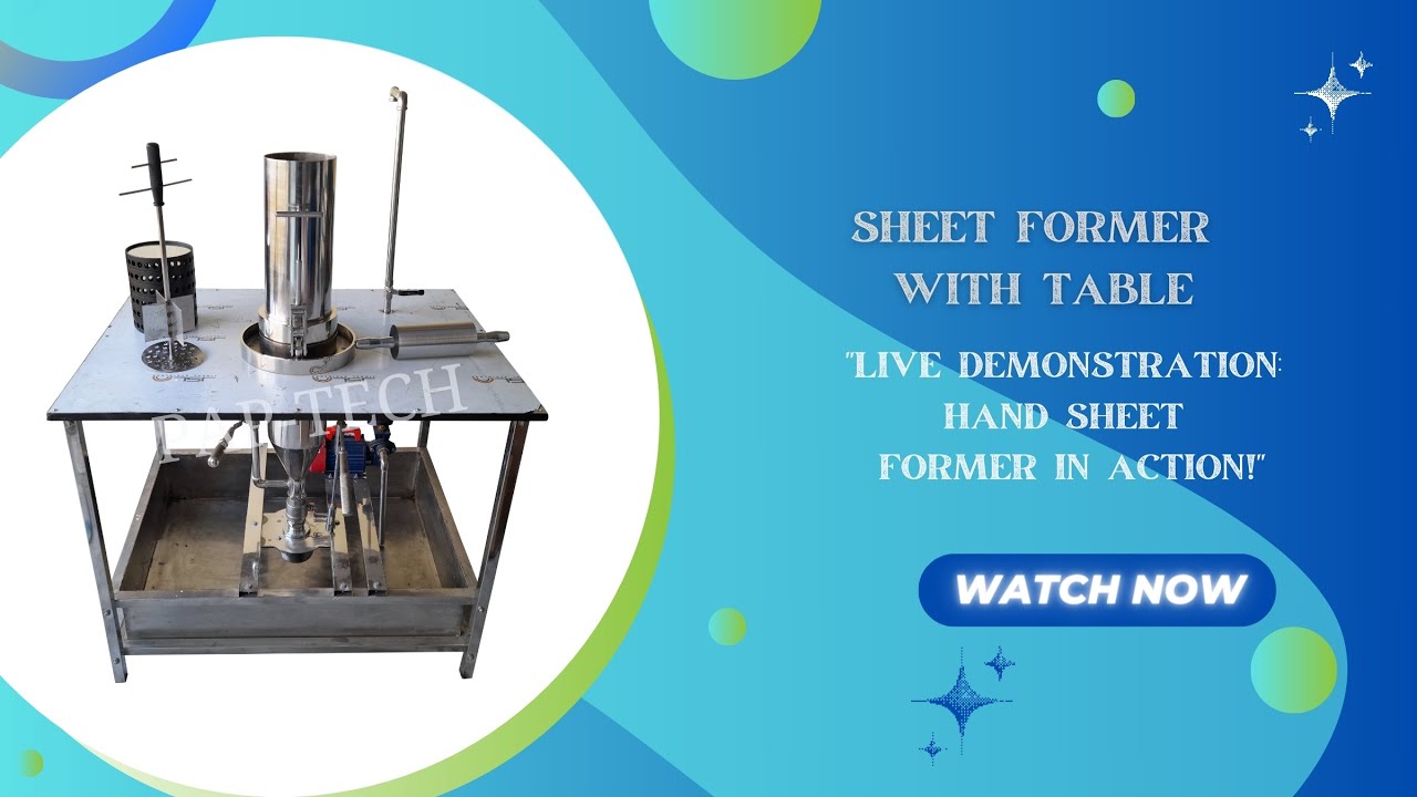 HAND SHEET FORMER WITH TABLE || MANUAL SHEET FORMER || HAND SHEET ...