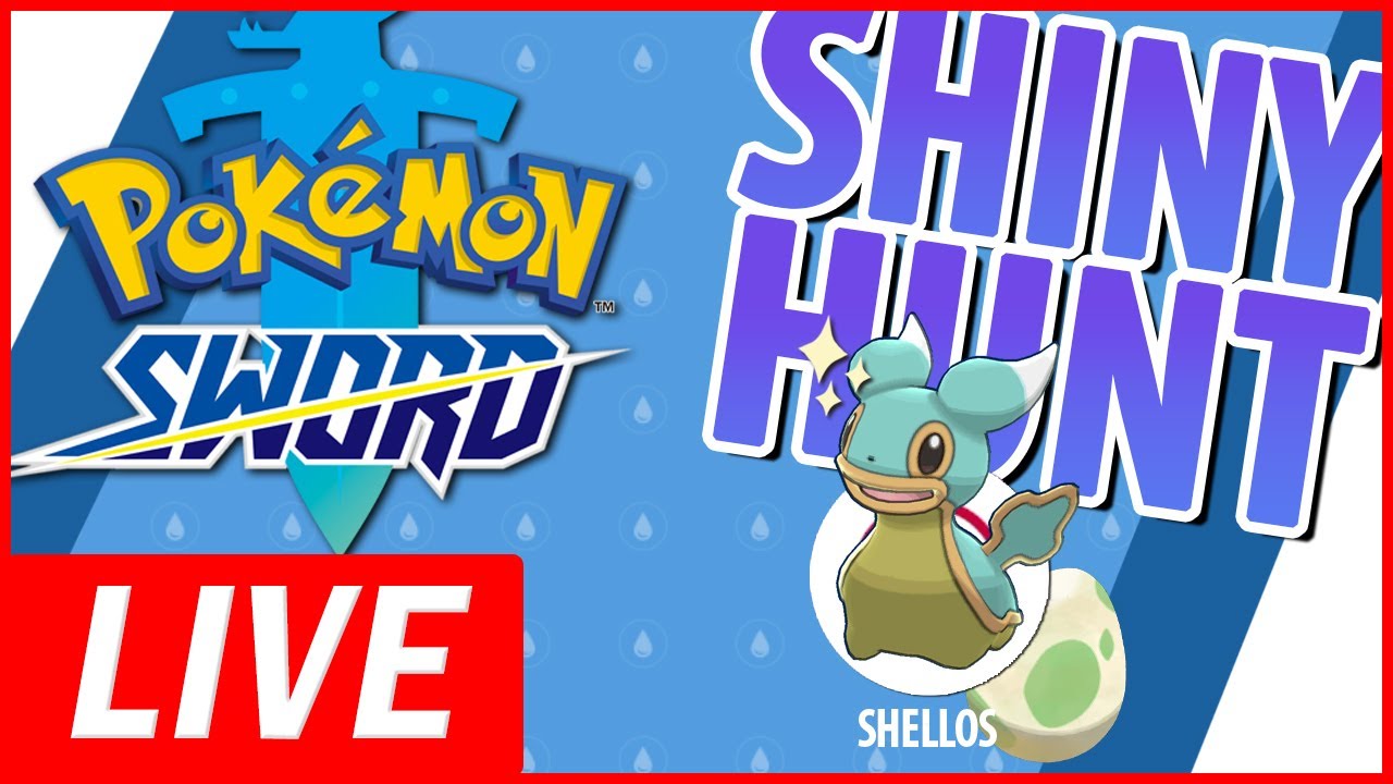 Pokemon: Sword | Live Stream - Shiny Hunt: Shellos [Day 4]! - YouTube