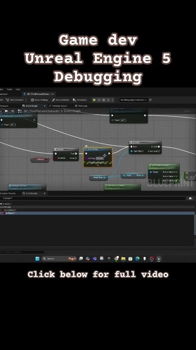 Debugging Blueprints #gamedev #devlog #unrealengine #blizzard #gaming - YouTube