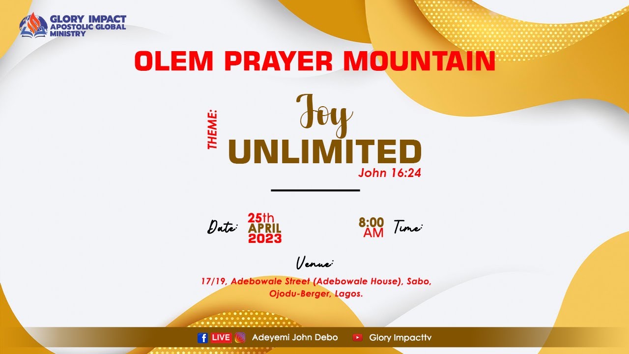 JOY UNLIMITED - DR JOHN DEBO ADEYEMI - YouTube