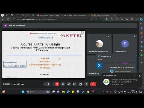 Week-12 NPTEL-Digital IC Design-Live session-12(Jan.2024) TA Arpit Bal - YouTube