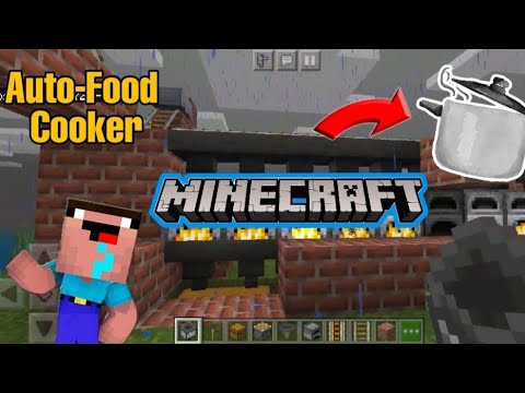 Auto-food cooker in minecraft - YouTube