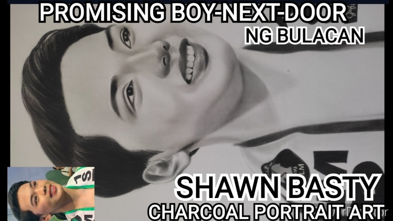PROMISING BOY-NEXT-DOOR NG BULACAN SHAWN BASTY IN A CHARCOAL PORTRAIT ...