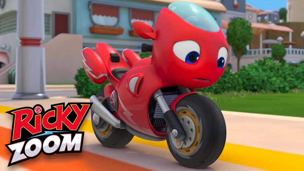 Ricky's Loose Wheel ⚡️Will It Fall Off? ⚡️ Motorcycle Cartoon | Ricky ...