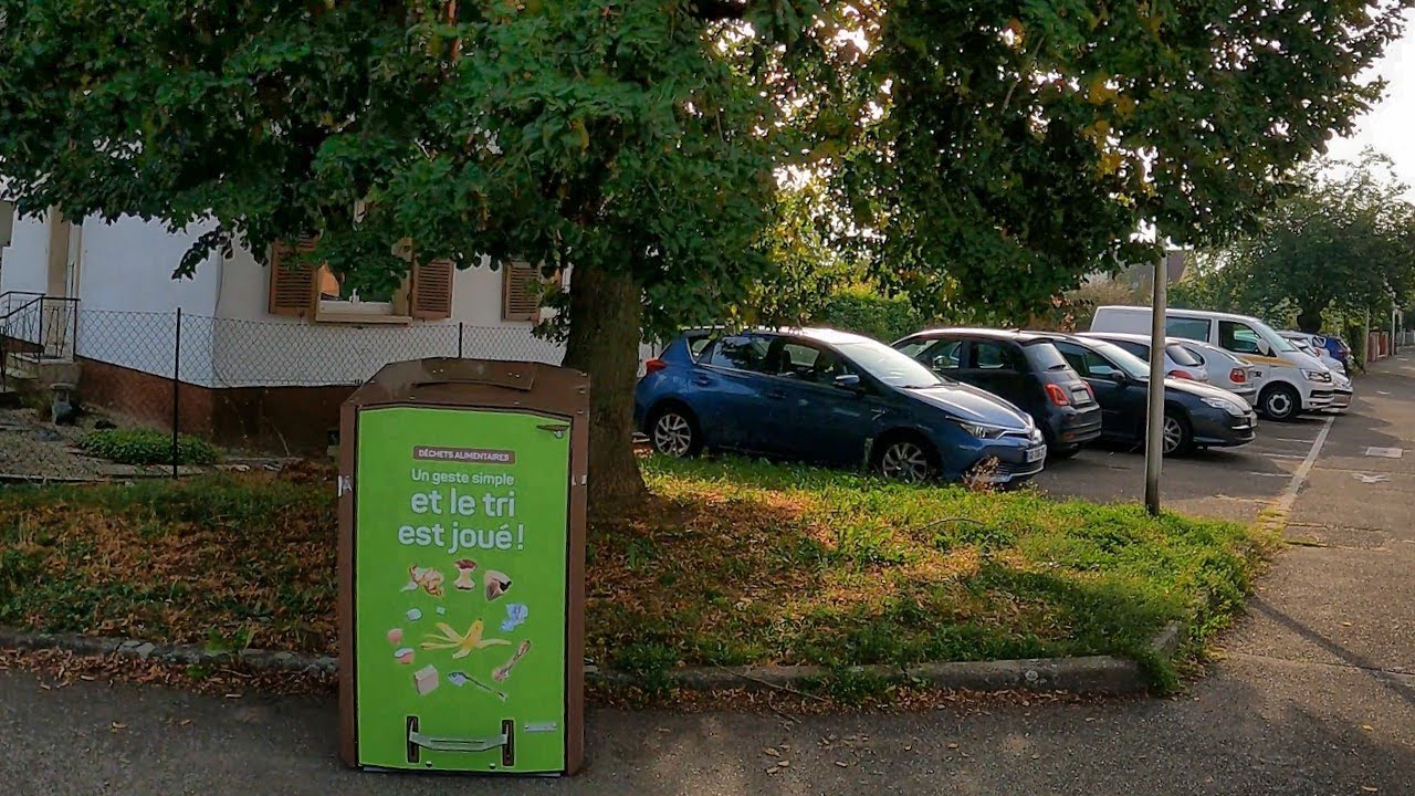 Recycling in our French village. - YouTube