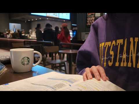 Study With Me: 55-Min Real-Time Starbucks Session with Decaf Dolce Latte