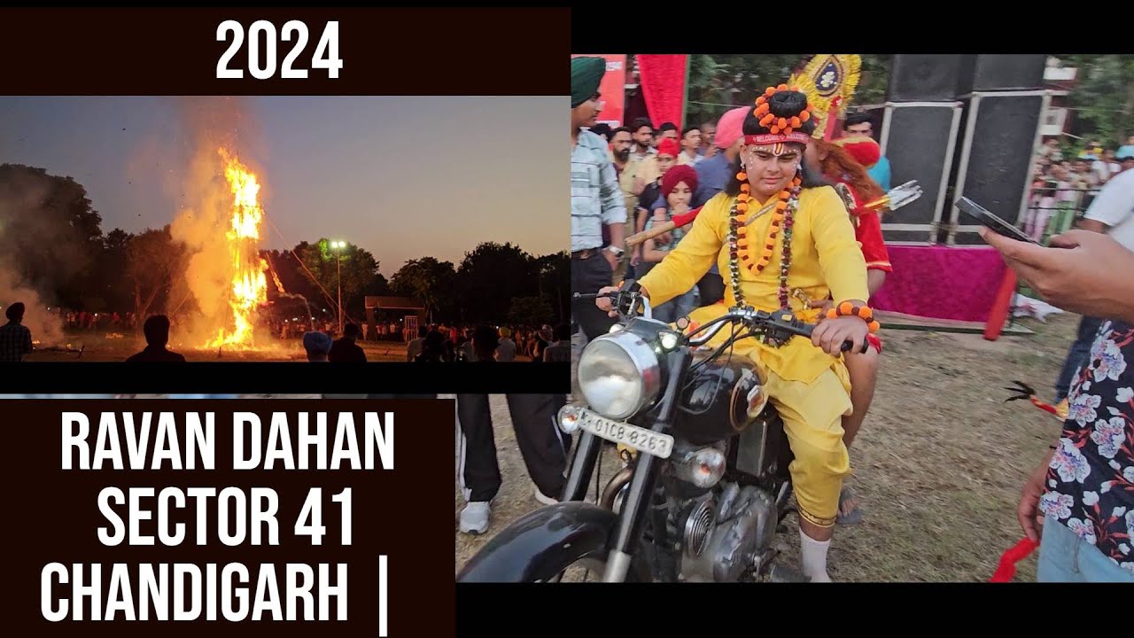 Ravan Dahan Sector 41 Chandigarh | Dussehra |Chandigarh - YouTube