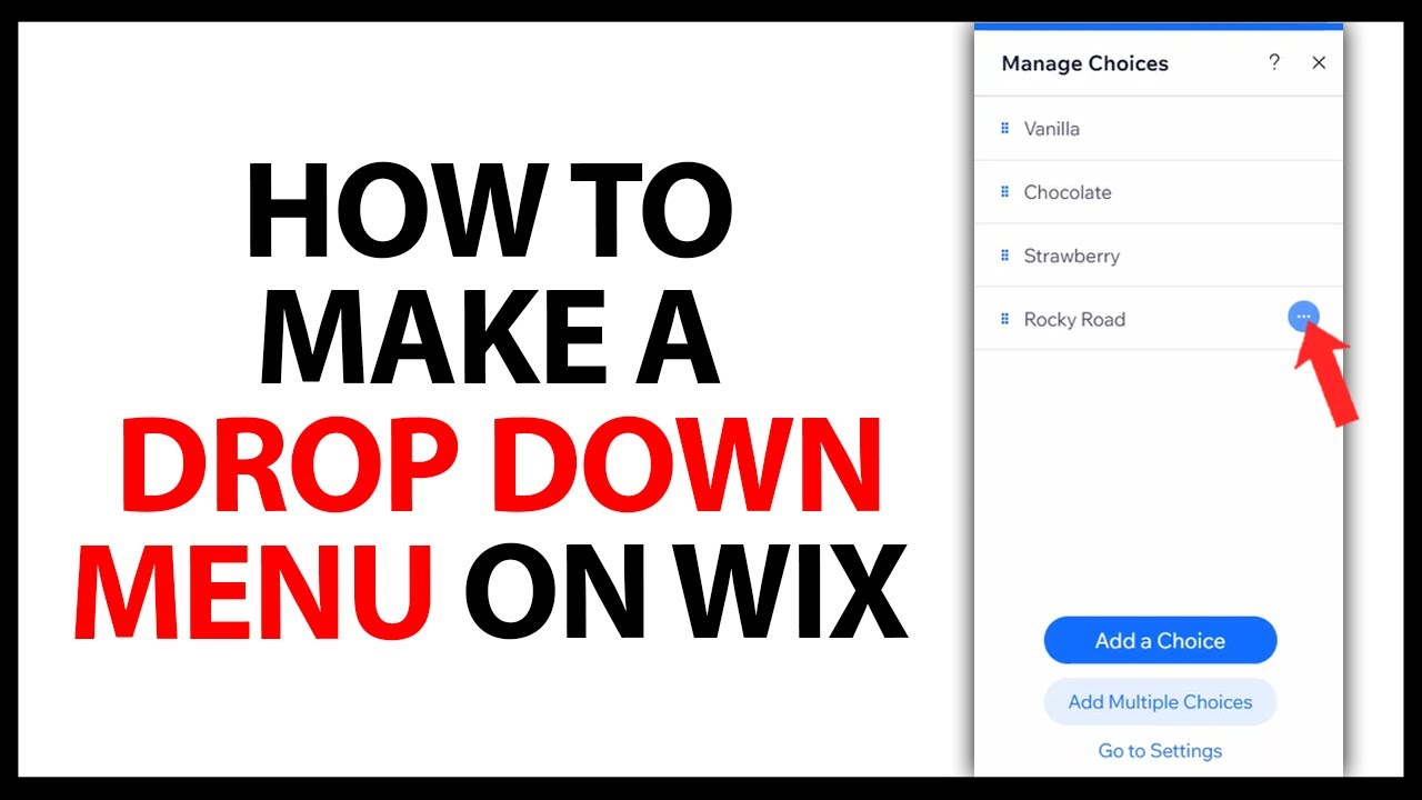 How to Make a Drop Down Menu on Wix in 2025 - YouTube