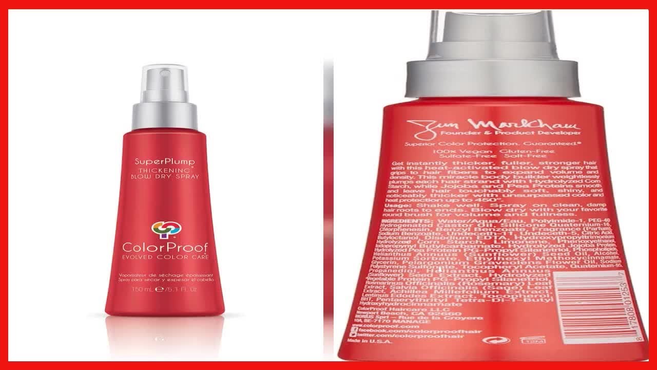 Great product - ColorProof SuperPlump Thickening Blow Dry Spray - Color ...