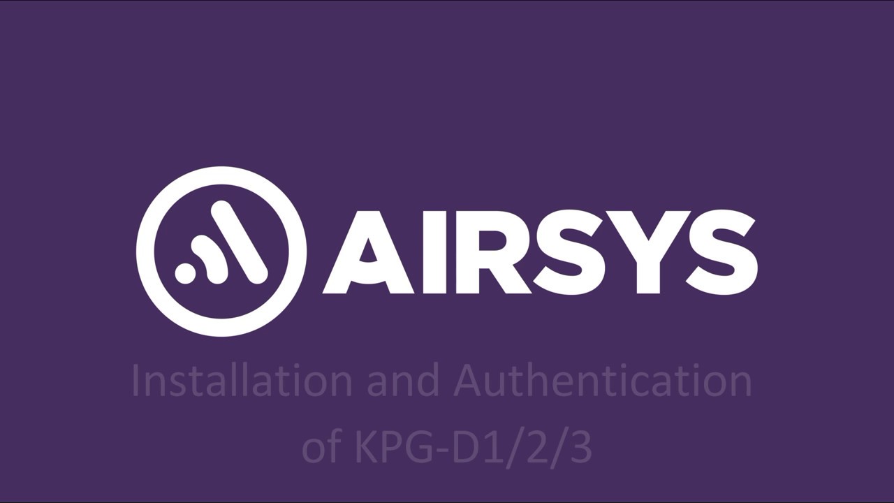 KPG-D3 Software FPU Installation and Authentication - YouTube