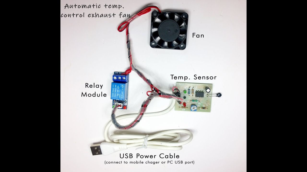Automatic Temp Control Exhaust Fan Kit, 100% Tested - YouTube