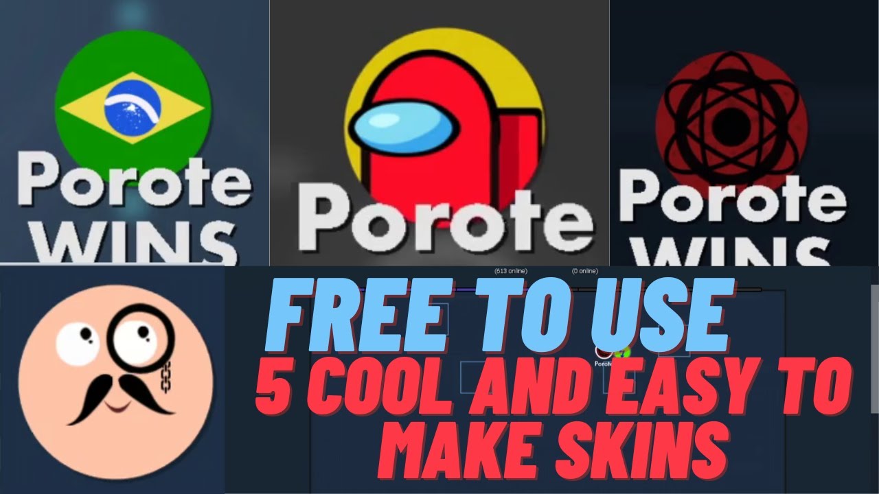 Bonk.io | 5 Cool and easy to make skins in bonk.io for free - YouTube