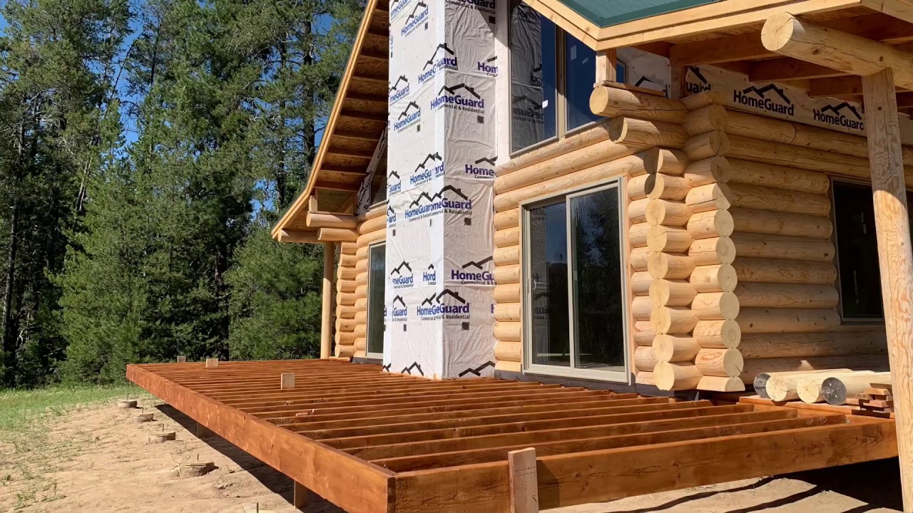 How to prep log posts for deck - YouTube