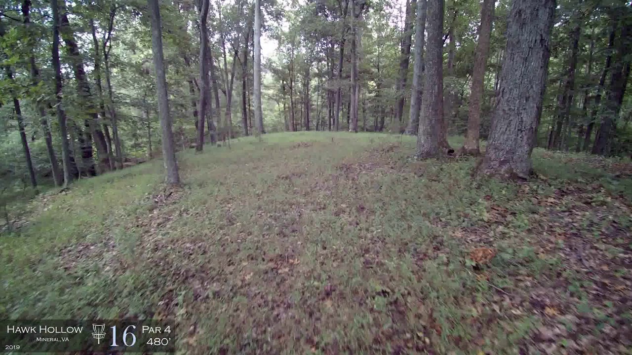2019 Hawk Hollow - Hole 16 - DRONE FLYTHROUGH - YouTube