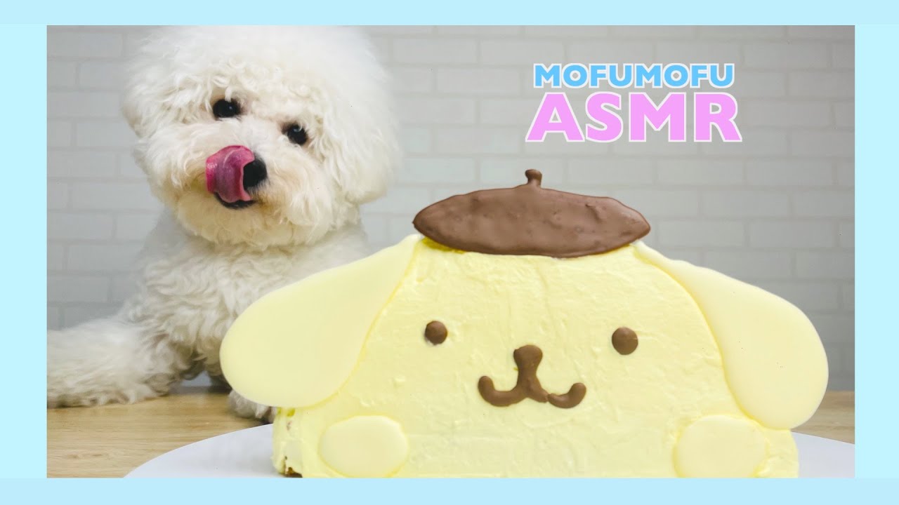 【ASMR】POMPOMPURIN cake, sticky donuts, hashed rice - YouTube