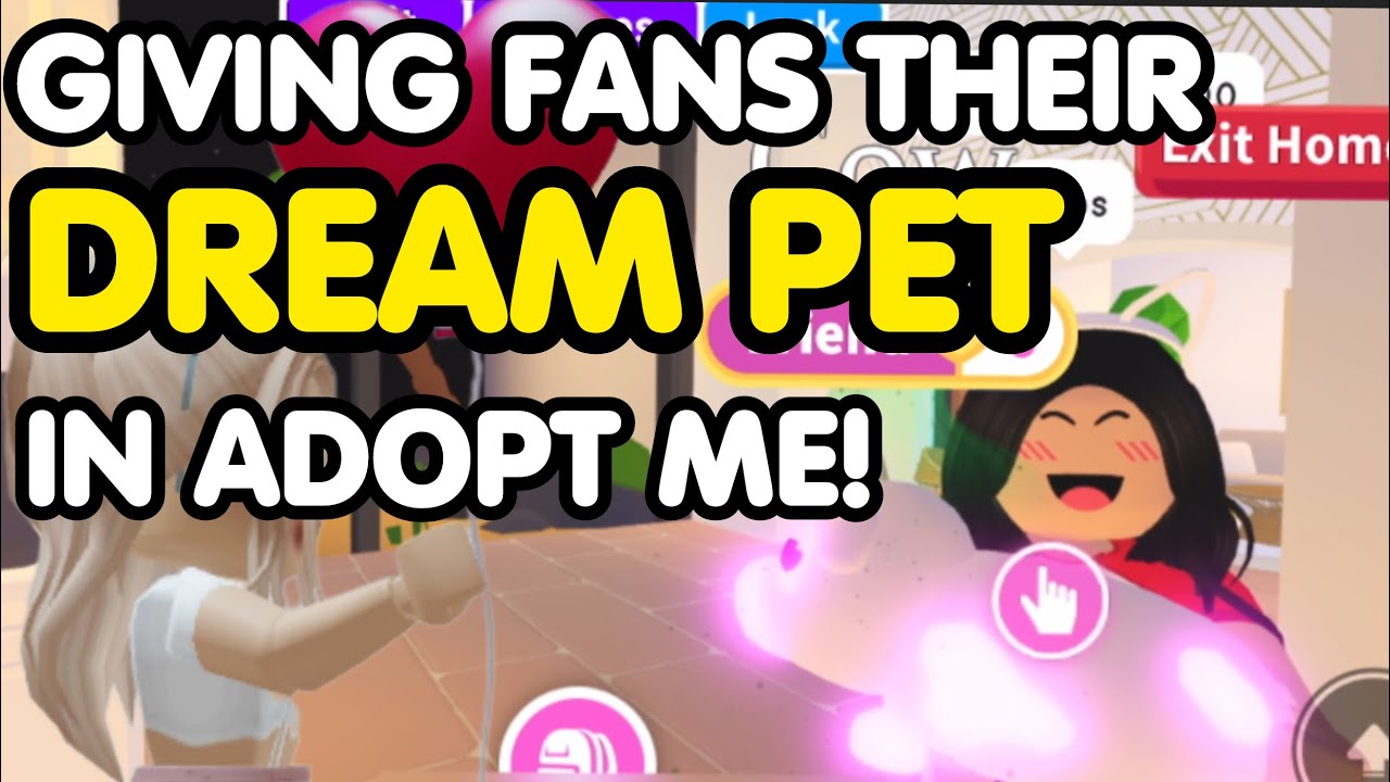 Giving fans dreampets in adopt me! Dream pet give away 💝 Please sub to ...