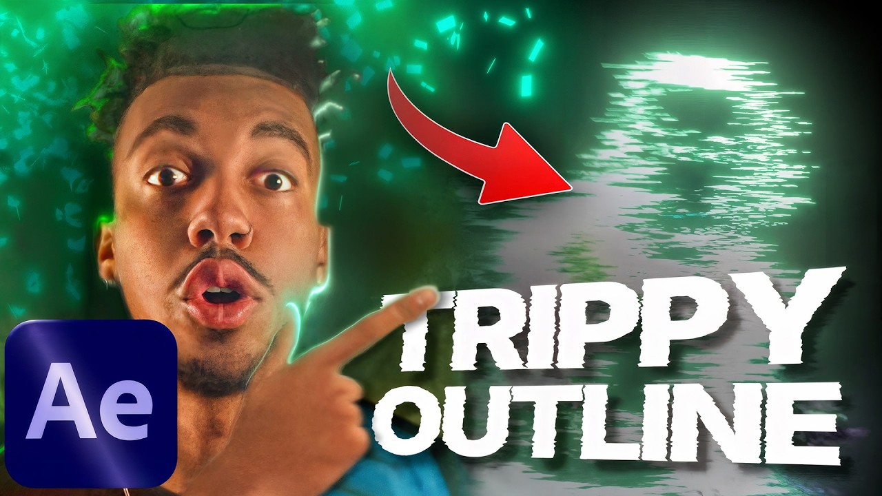 TRIPPY GLOWING OUTLINE EFFECT - After Effects Tutorial - YouTube