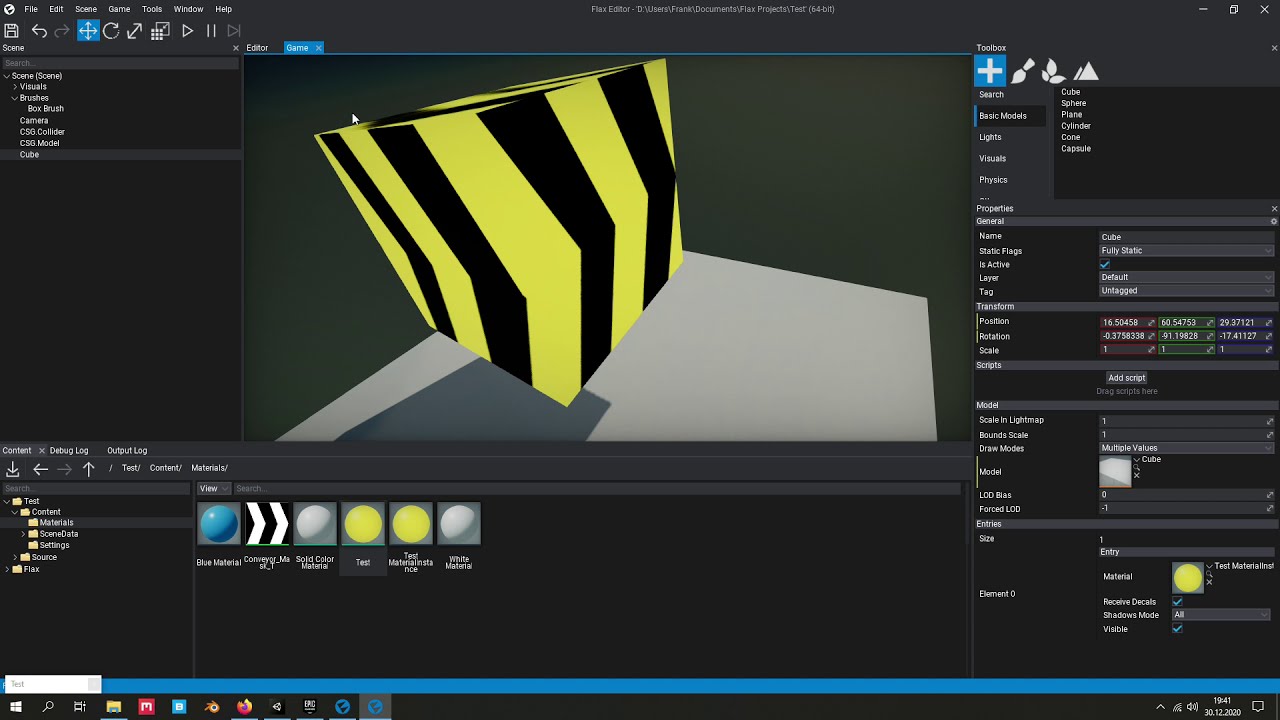 Flax-Engine Shader Test! - YouTube