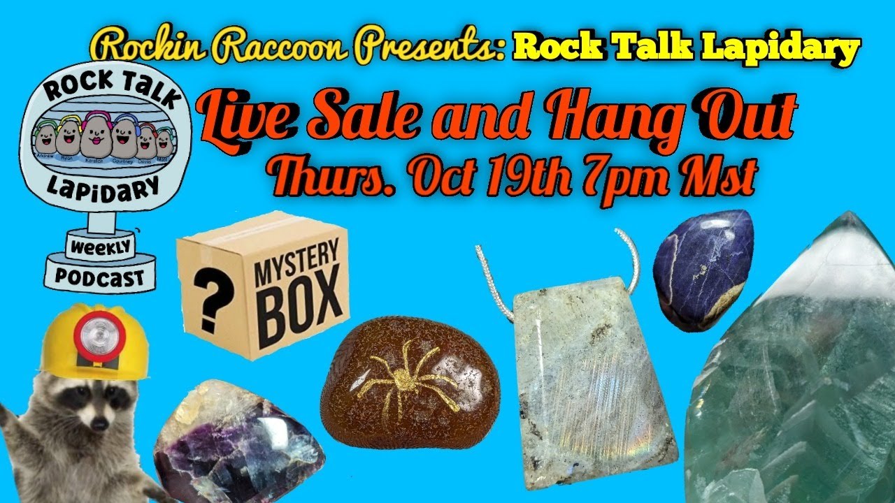 Rock Talk Lapidary Live Sale Hang Out - YouTube