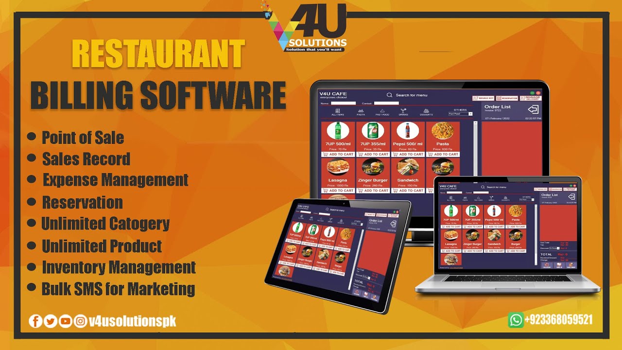 Best POS Restaurant Billing Software | Billing Software for Cafe or ...