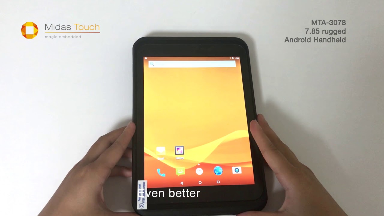 MTA-3078 7.85 Rugged Android Handheld Tablet - YouTube