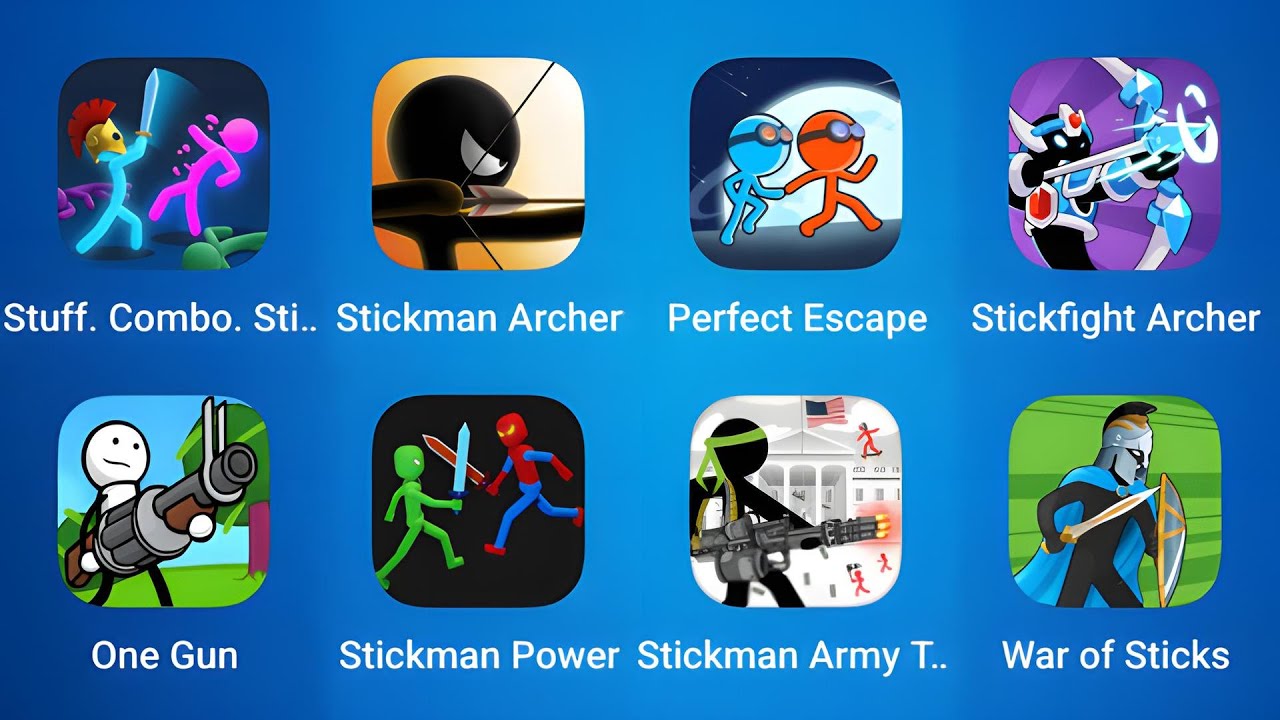Stuff Combo Stickman, Stickman Archer, Perfect Escape, One Gun ...