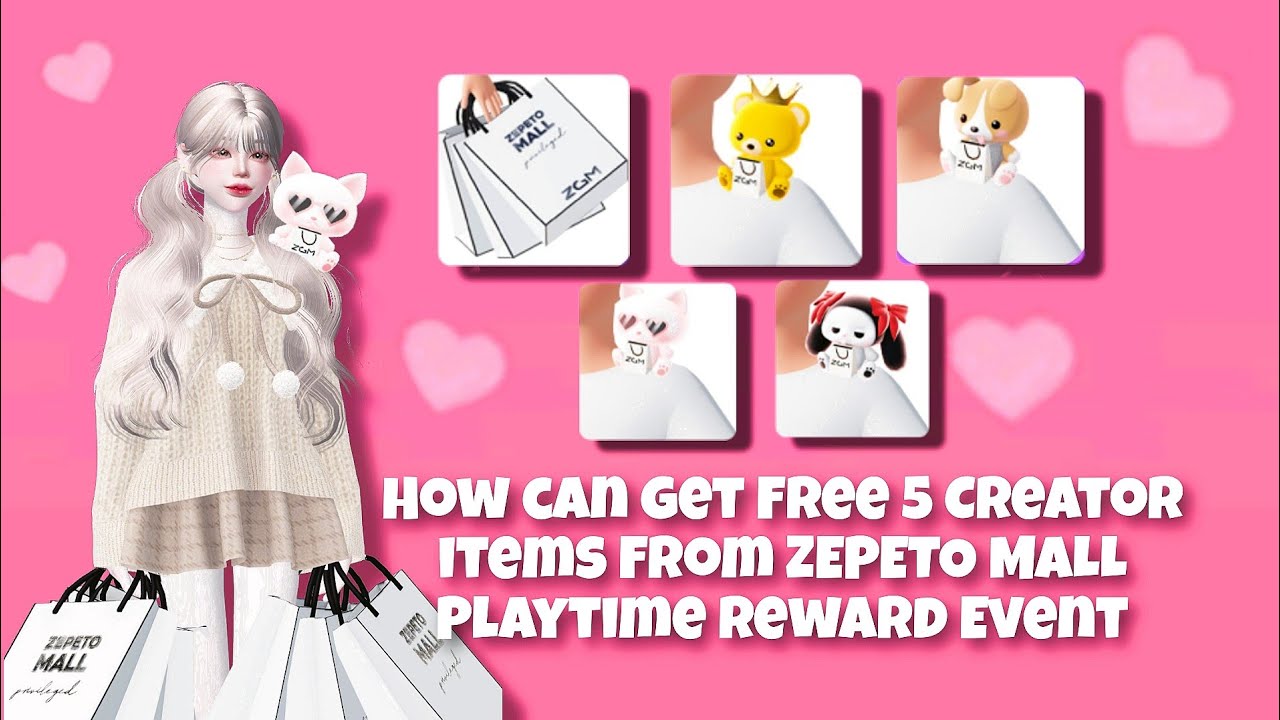 [Free Item Event] How can get Free creator items from ZEPETO MALL ...