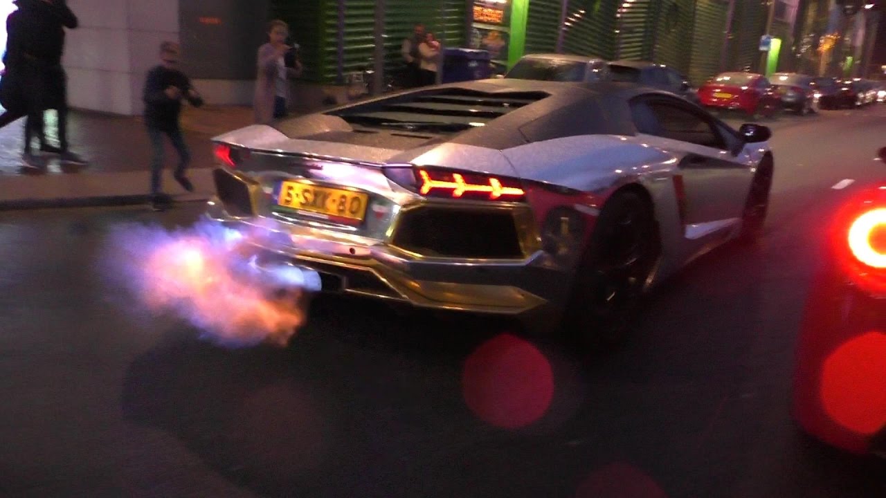 Cars leaving Fast and Furious 8 Premiére by Streetgasm (Pathe de Kuip ...