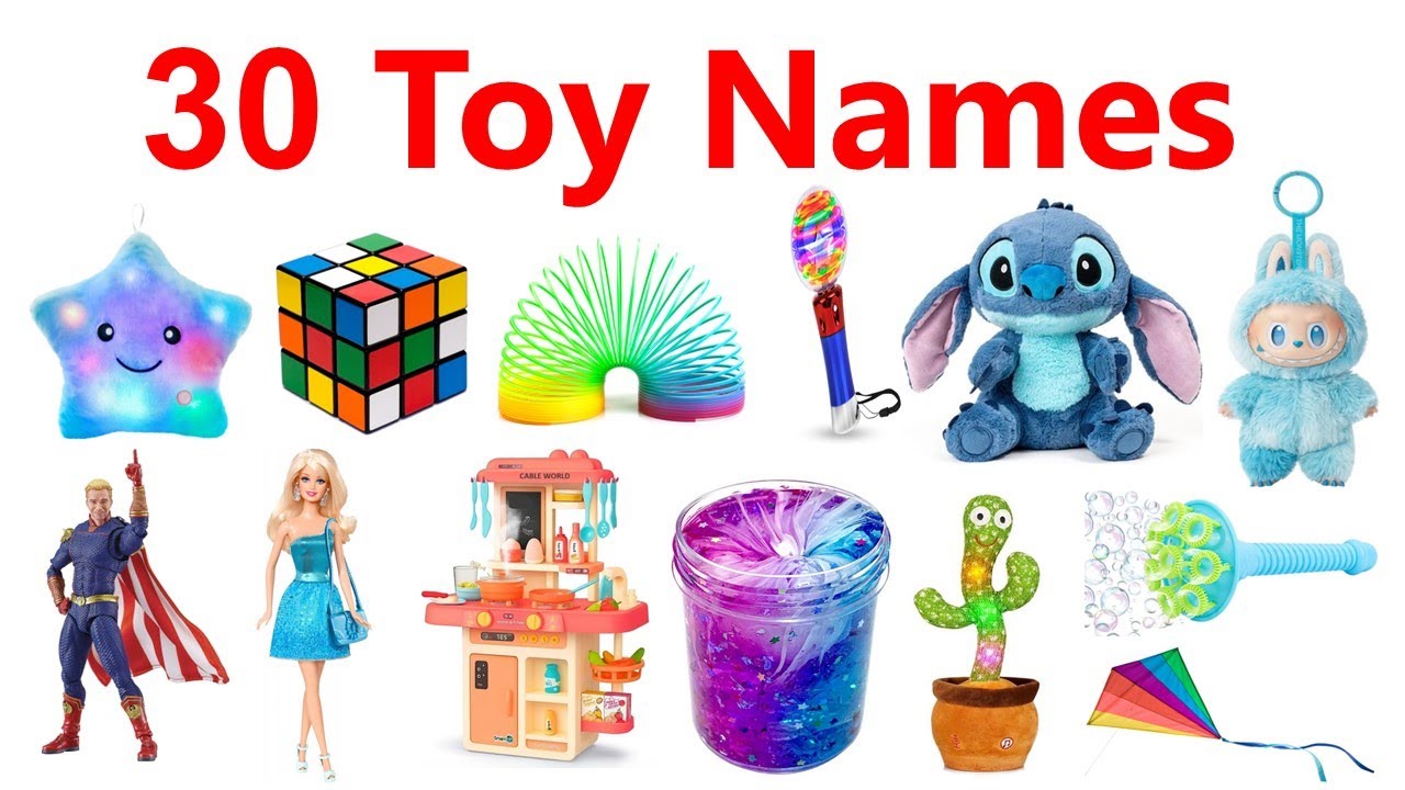 baby toys names in English 🧸 | Names of Toys Names for toddlers | Games ...