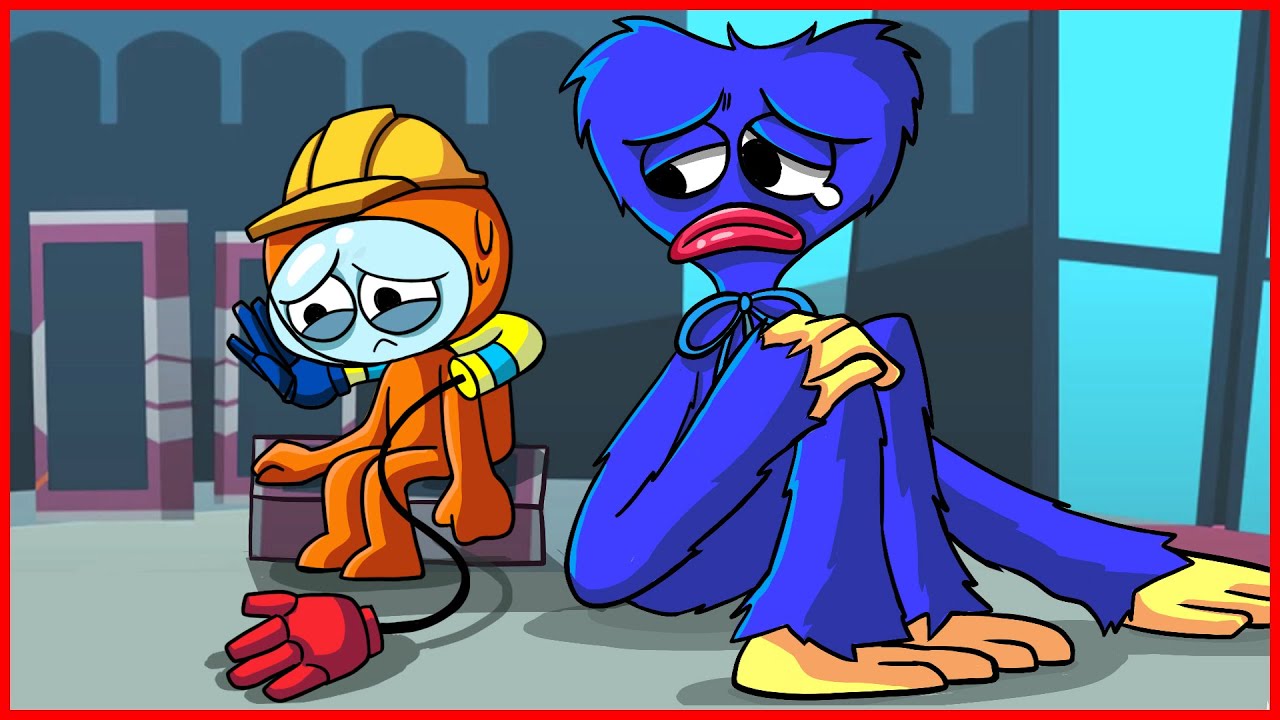 Huggy Wuggy Is So Sad With Engineer Poppy Playtime Ogg Animation