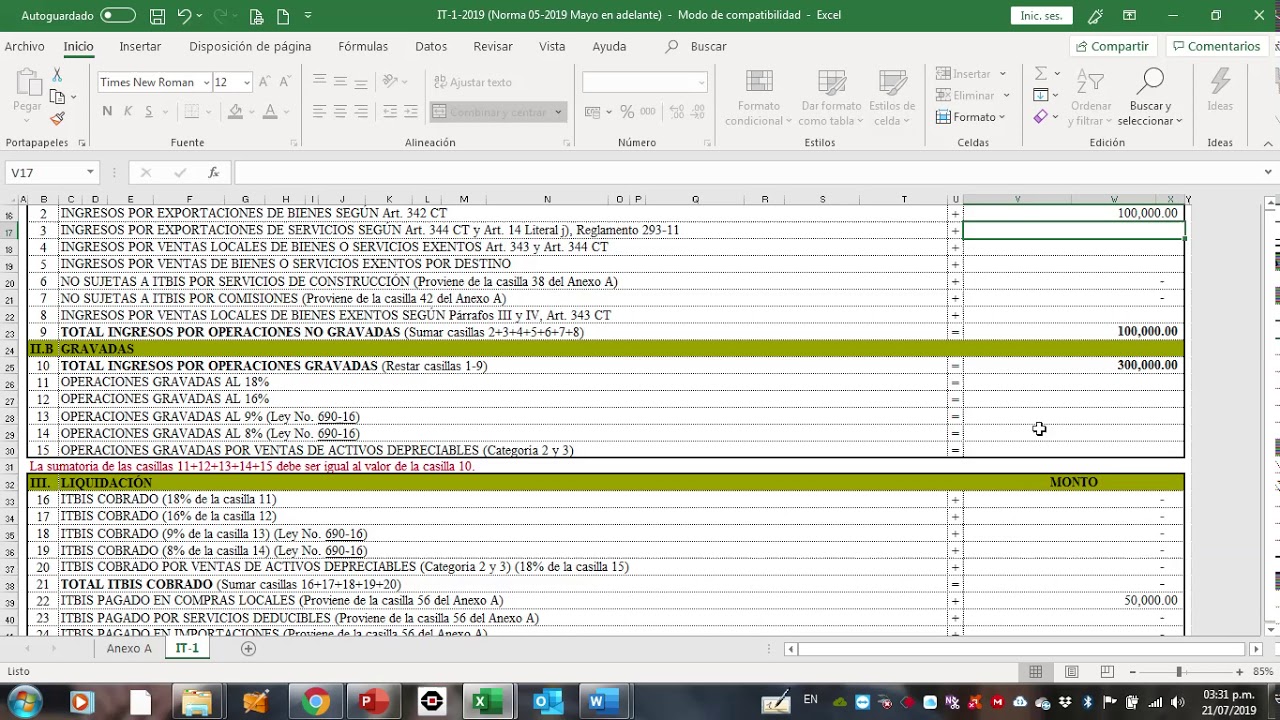 Como llenar formulario IT-1 (Segunda parte 2/3) - YouTube