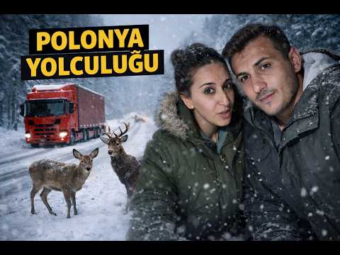 🇵🇱 Polonya Sınırından Geçtik! Karla Kaplı Kasabalar ve Yol Maceramız ❄️ Tırda yaşam