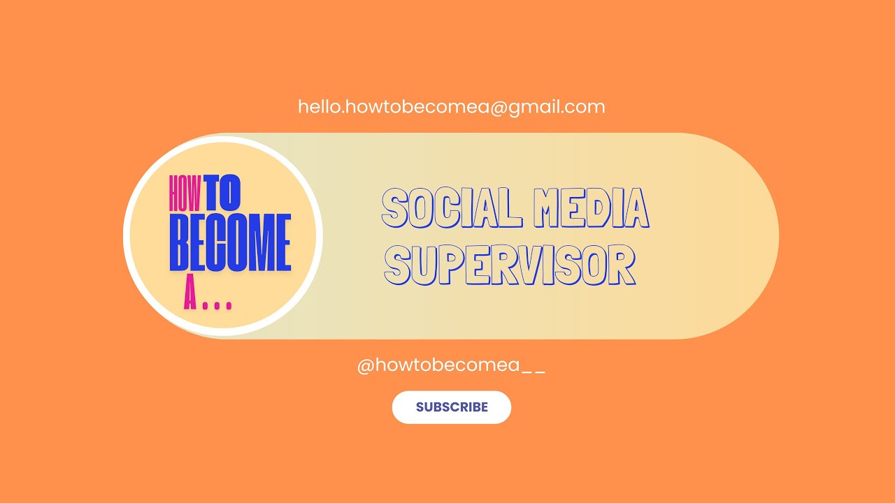 How To Become A... Social Media Supervisor | Working in Entertainment ...
