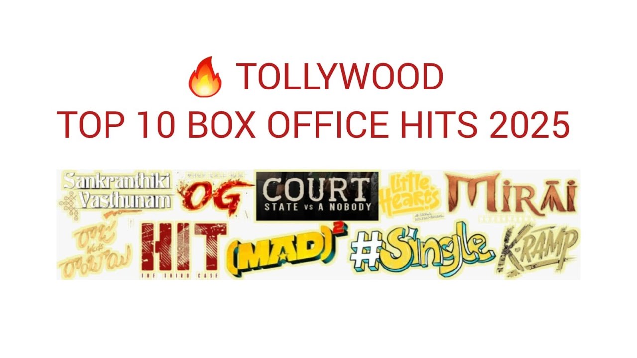 🔥 TOLLYWOOD TOP 10 BOX OFFICE HITS 2025 | ₹187 Cr BLOCKBUSTER + Best ...