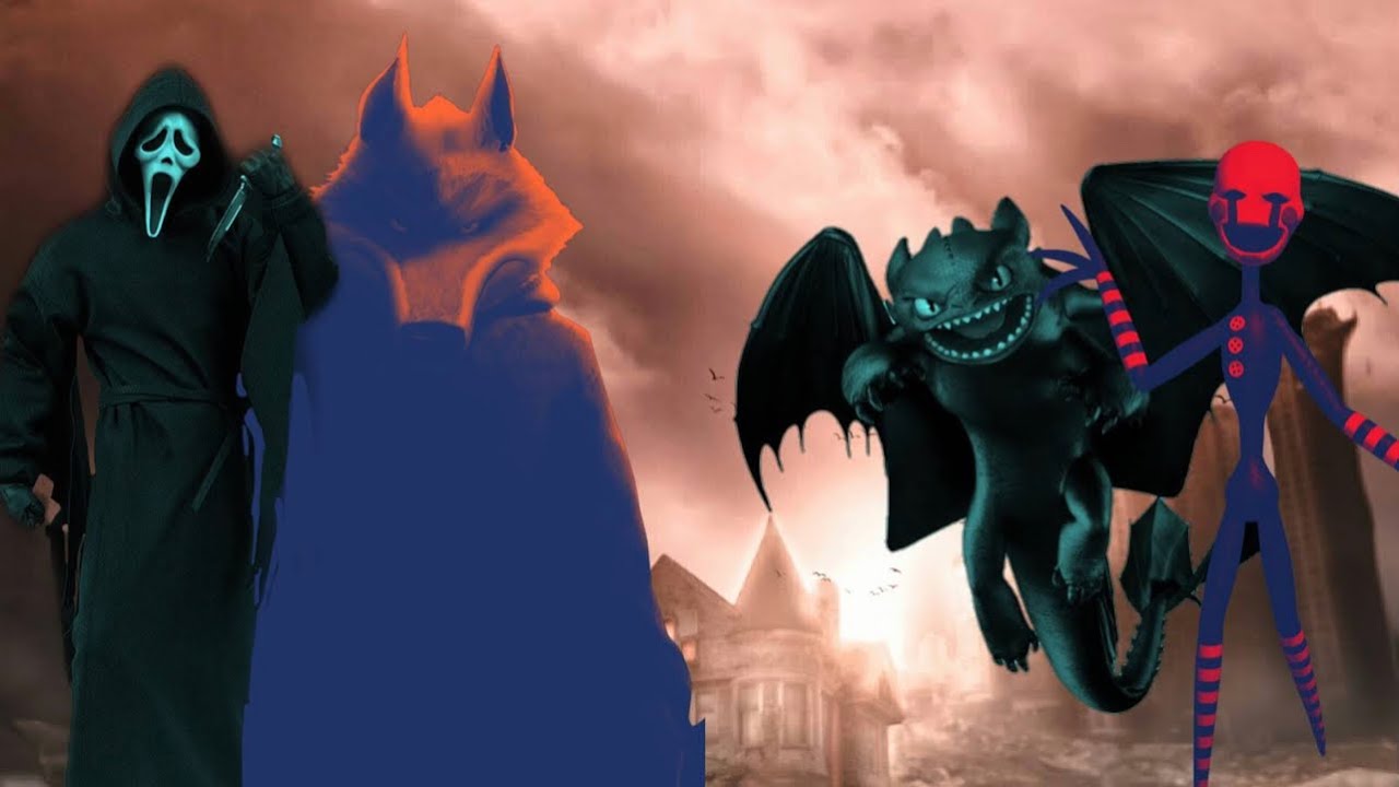 Gio (Death + Ghostface form) vs Toothless craft and puppet master - YouTube