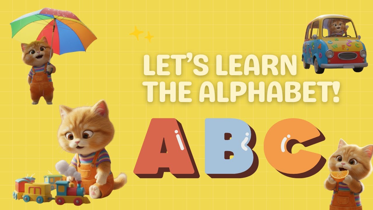 ABC Song with Ginger the Cat 🐱 | Fun Alphabet Song for Kids & Toddlers ...