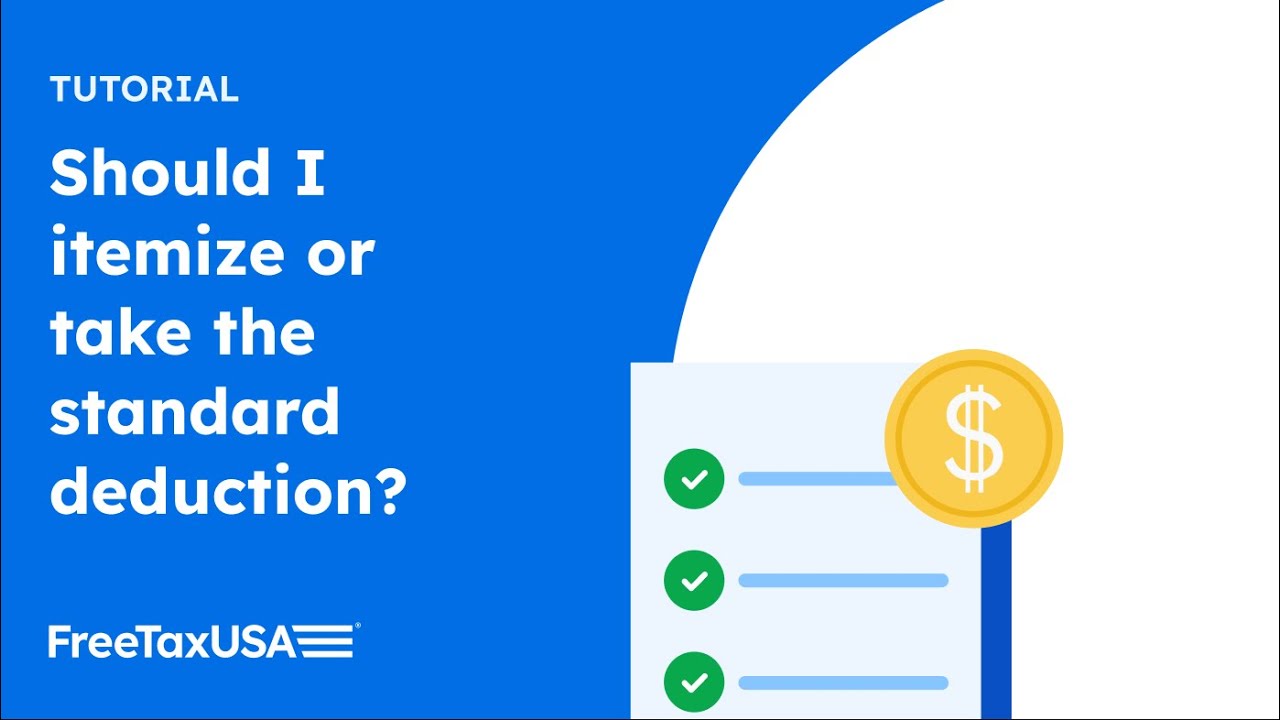 Should I itemize or take the standard deduction? - YouTube