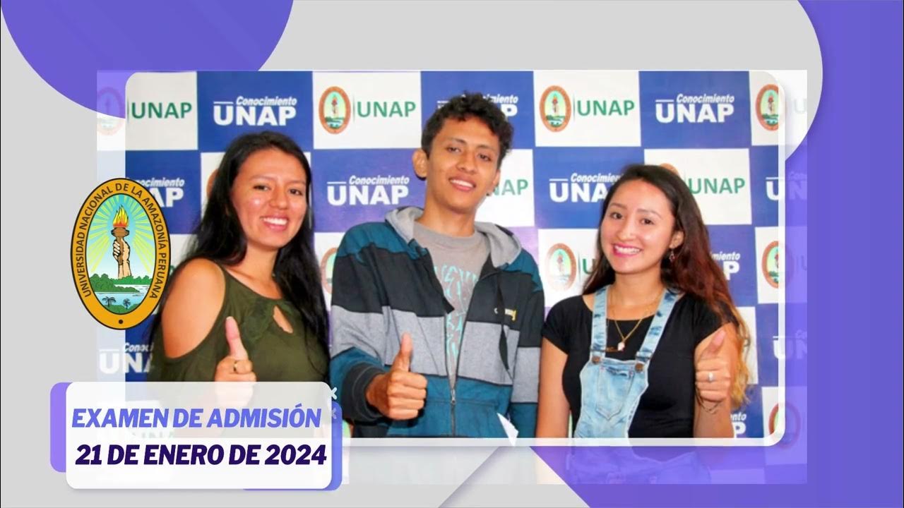 SPOT ADMISIÓN UNAP FASE I 2024, EXAMEN 21 DE ENERO DE 2024. - YouTube