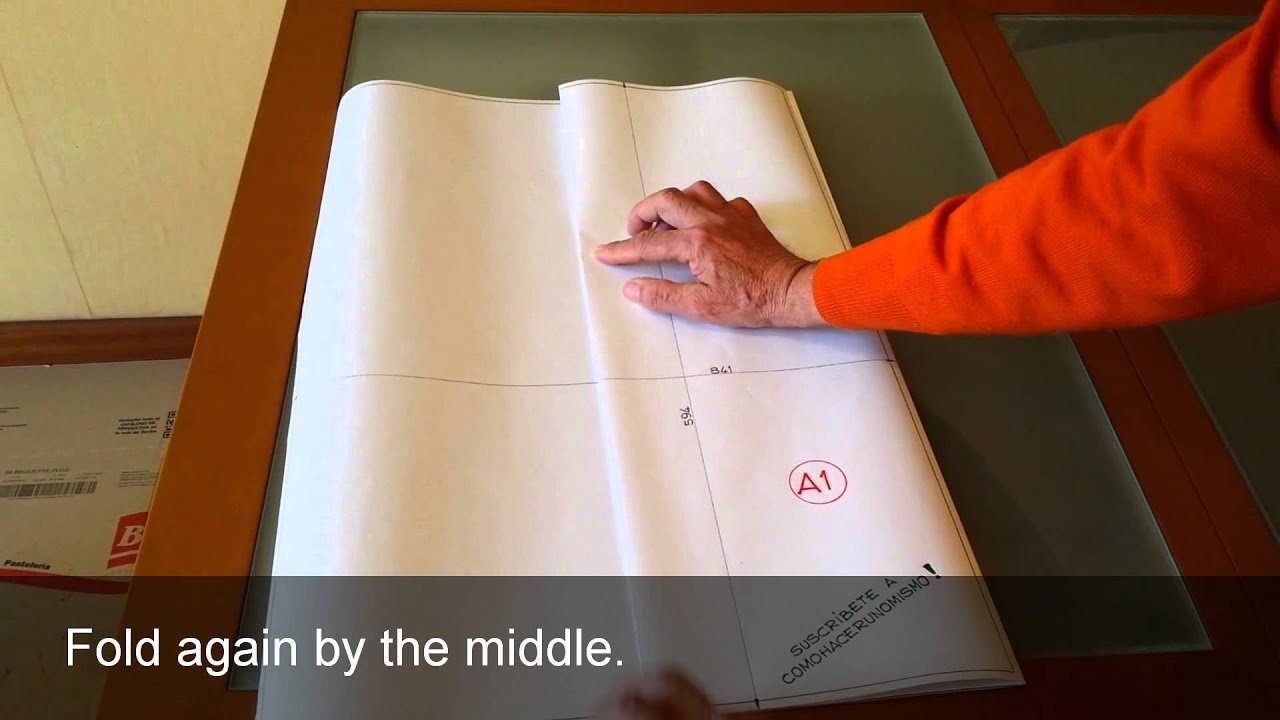 How To Fold A1 To A4 YouTube How To Fold A1 To A4 YouTube